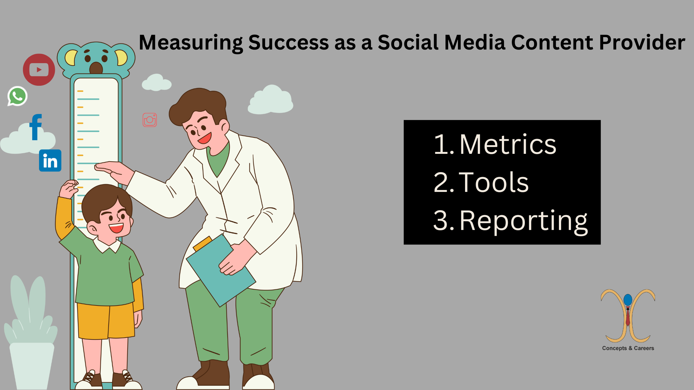 Measuring Success as a Social Media Content Provider - Concepts and Careers